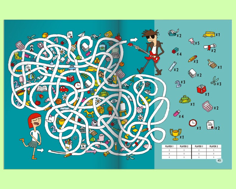 Activity Book: 1001 Fun Things to Find the Ultimate - Etsy