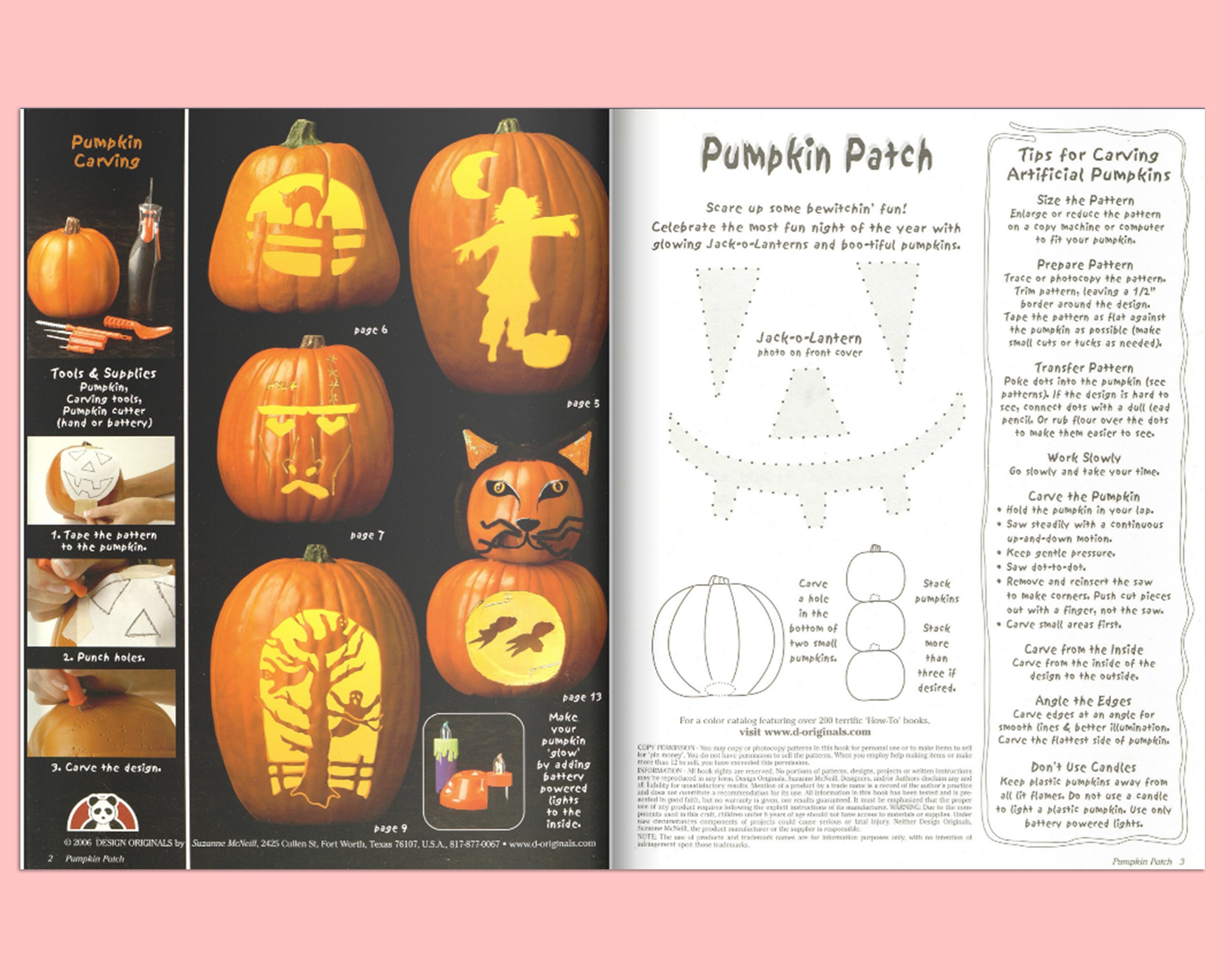 Book: Pumpkin Patch Pumpkin Carving Patterns Book Pumpkin - Etsy