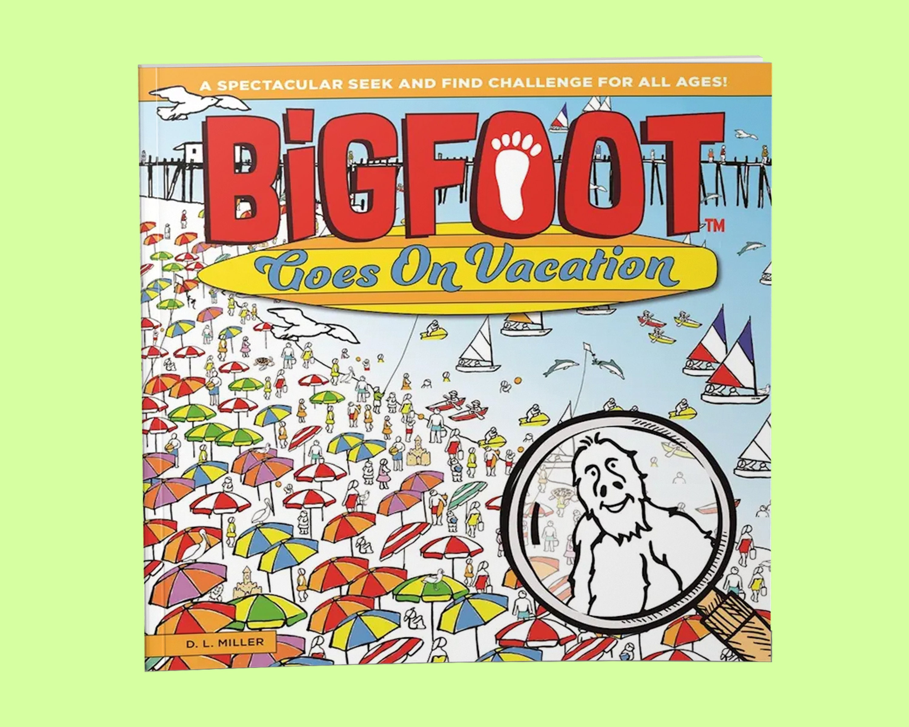 Activity Book: Bigfoot Goes on Vacation Childrens Book A - Etsy