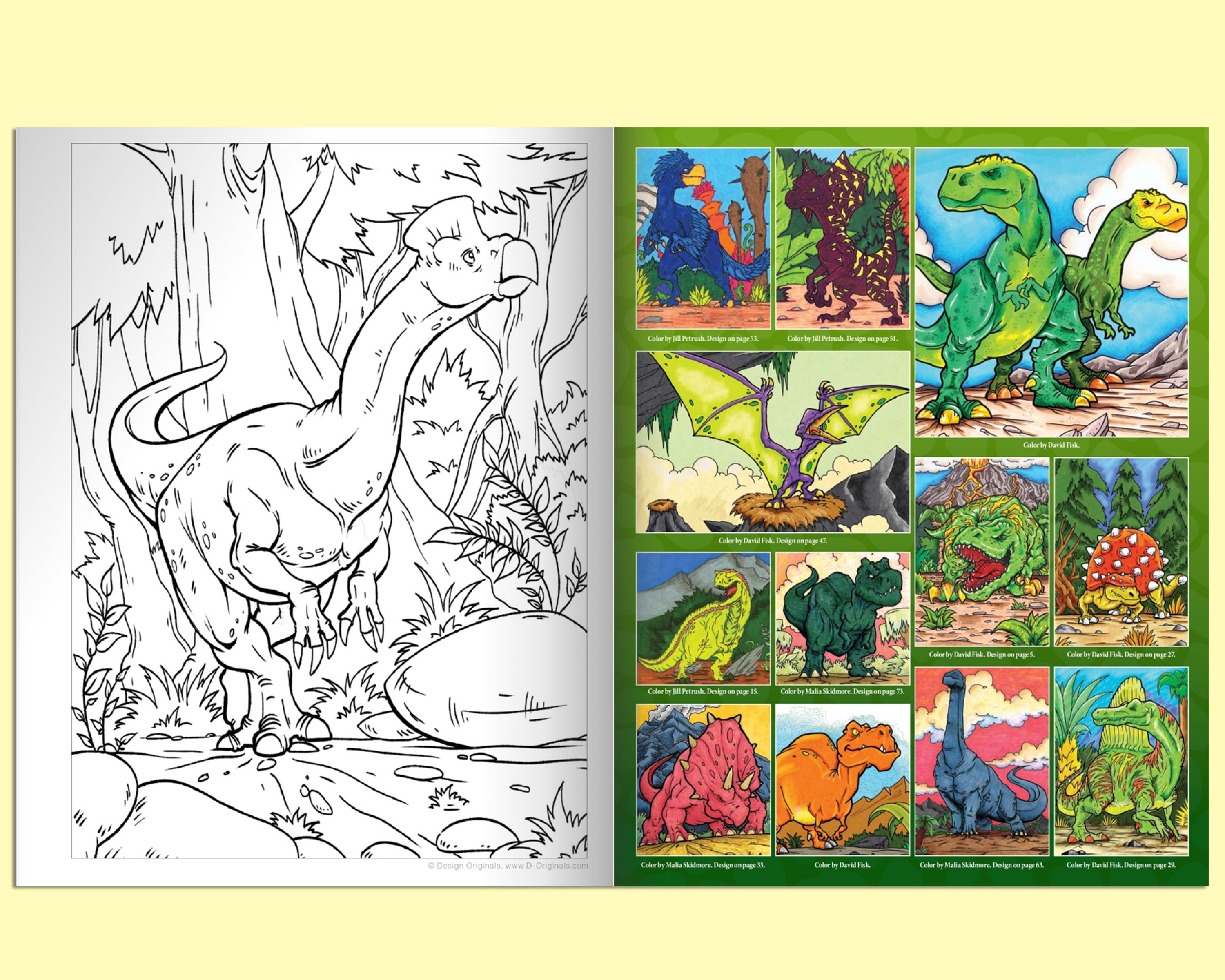 Libro para colorear: Libro para colorear de dinosaurios - Etsy México