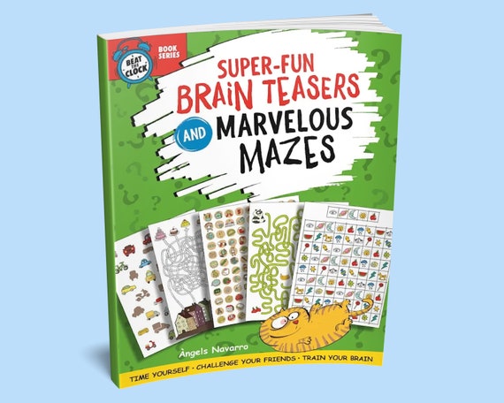 Activity Book: Super-fun Brain Teasers and Marvelous Mazes - Etsy