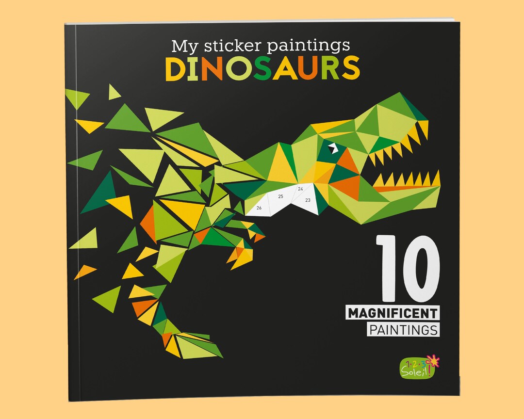Activity Book: My Sticker Paintings Dinosaurs Sticker Book for Kids ...