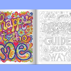 Coloring Book: Ultimate Good Vibes Coloring Book - Inspirational ...