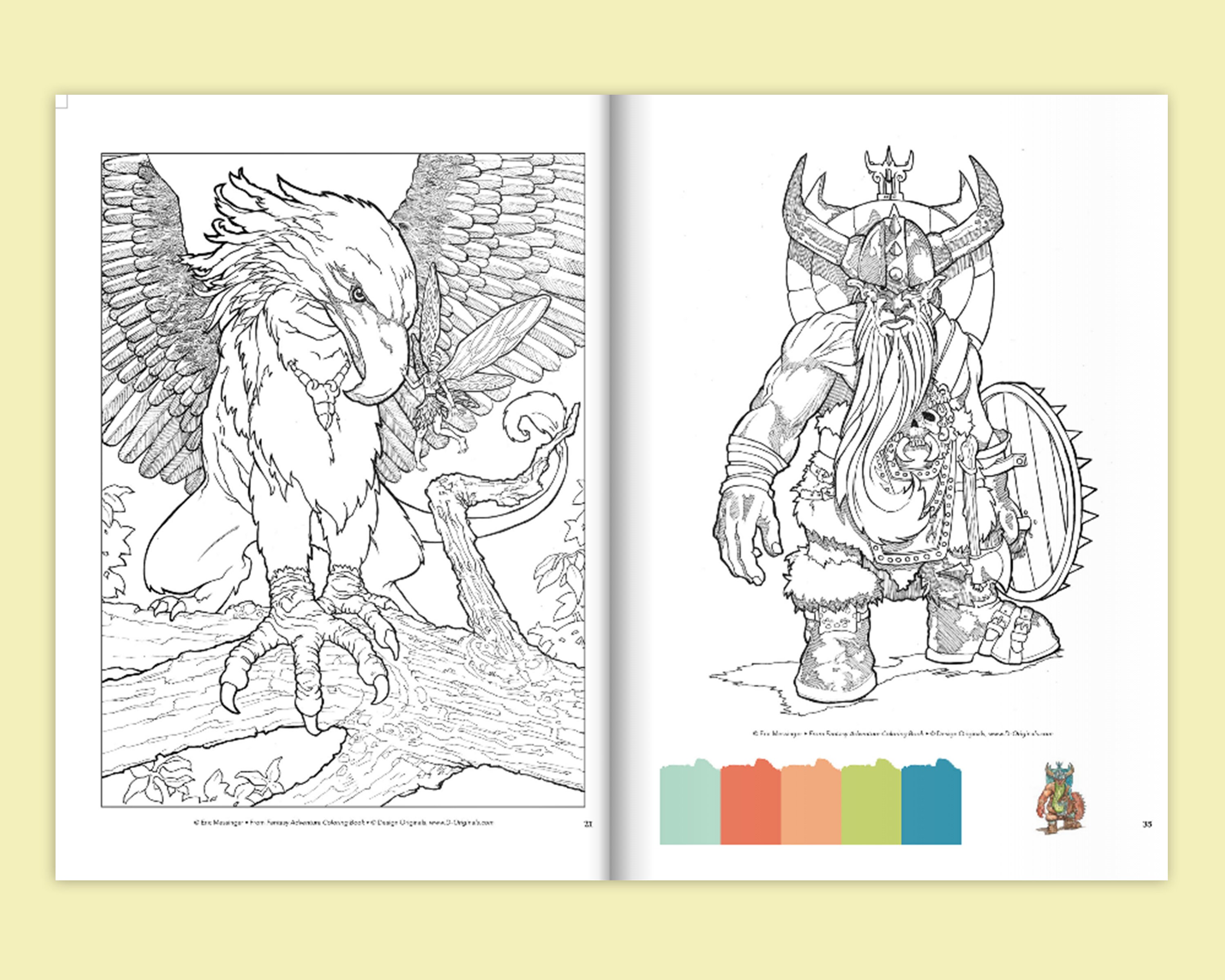 Coloring Book: Fantasy Adventure Coloring Book Adult - Etsy