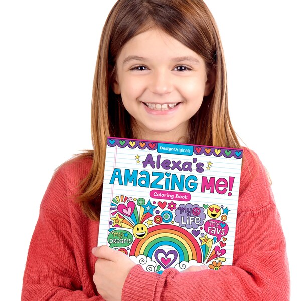 Custom Coloring Book for Girls - Etsy