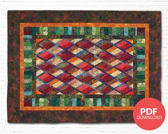 Quilt Pattern Gateway to Paradise Jelly Roll or Bali Pop Quick Easy Lap ...