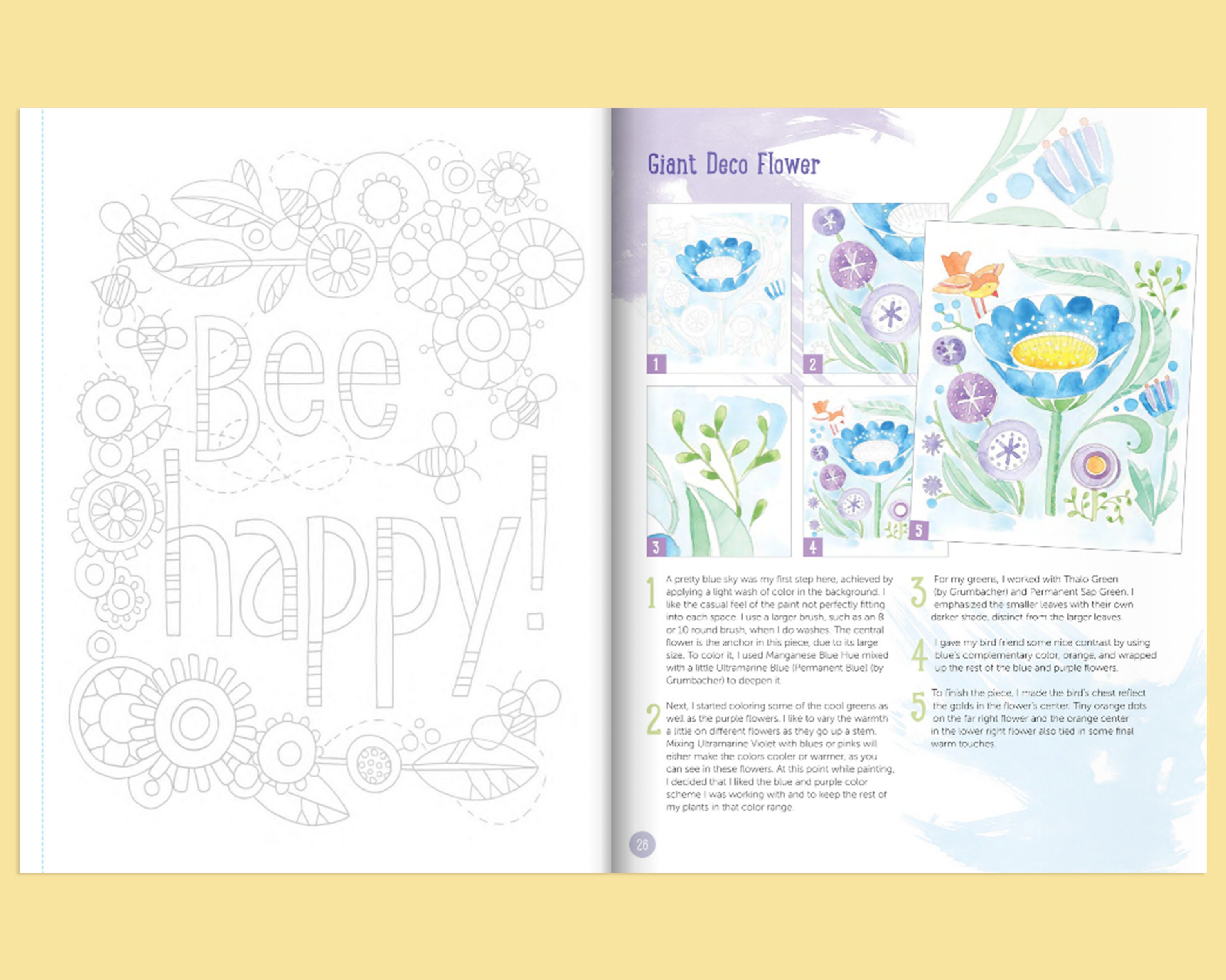 Book: Just Add Watercolor Flowers Watercolor Book How to - Etsy