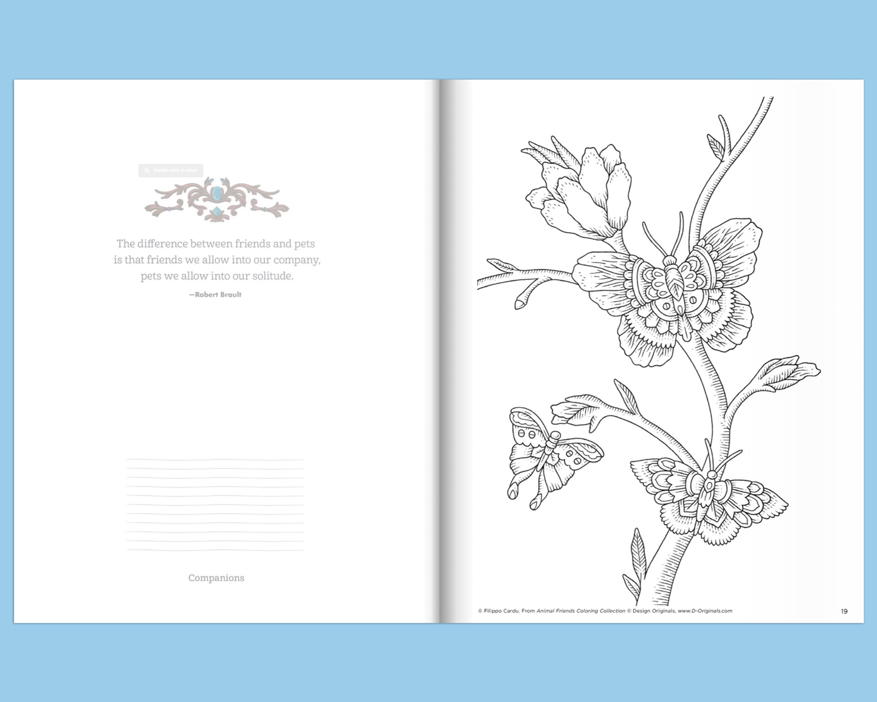 Coloring Book: Animal Friends Coloring Book Adult Coloring - Etsy Sweden