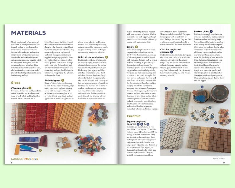 Book: Garden Mosaics Book DIY Mosaic Garden How to Mosaic - Etsy