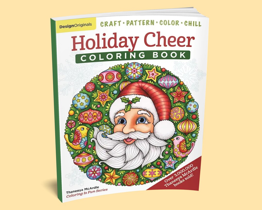 Coloring Book: Holiday Cheer Christmas Coloring Book Holiday Coloring ...