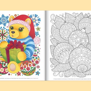 Coloring Book: Holiday Cheer Christmas Coloring Book Holiday Coloring ...