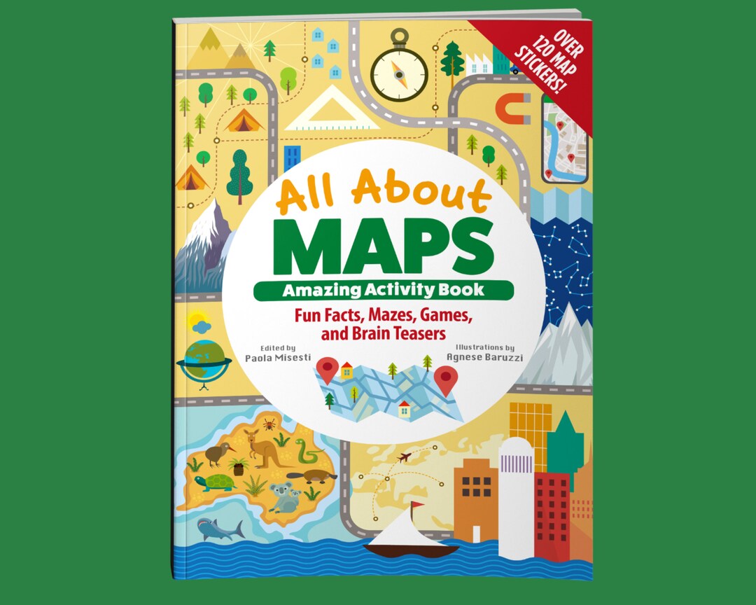 Book: All About Maps Amazing Activity Book Fun Facts, Mazes, Games, and ...