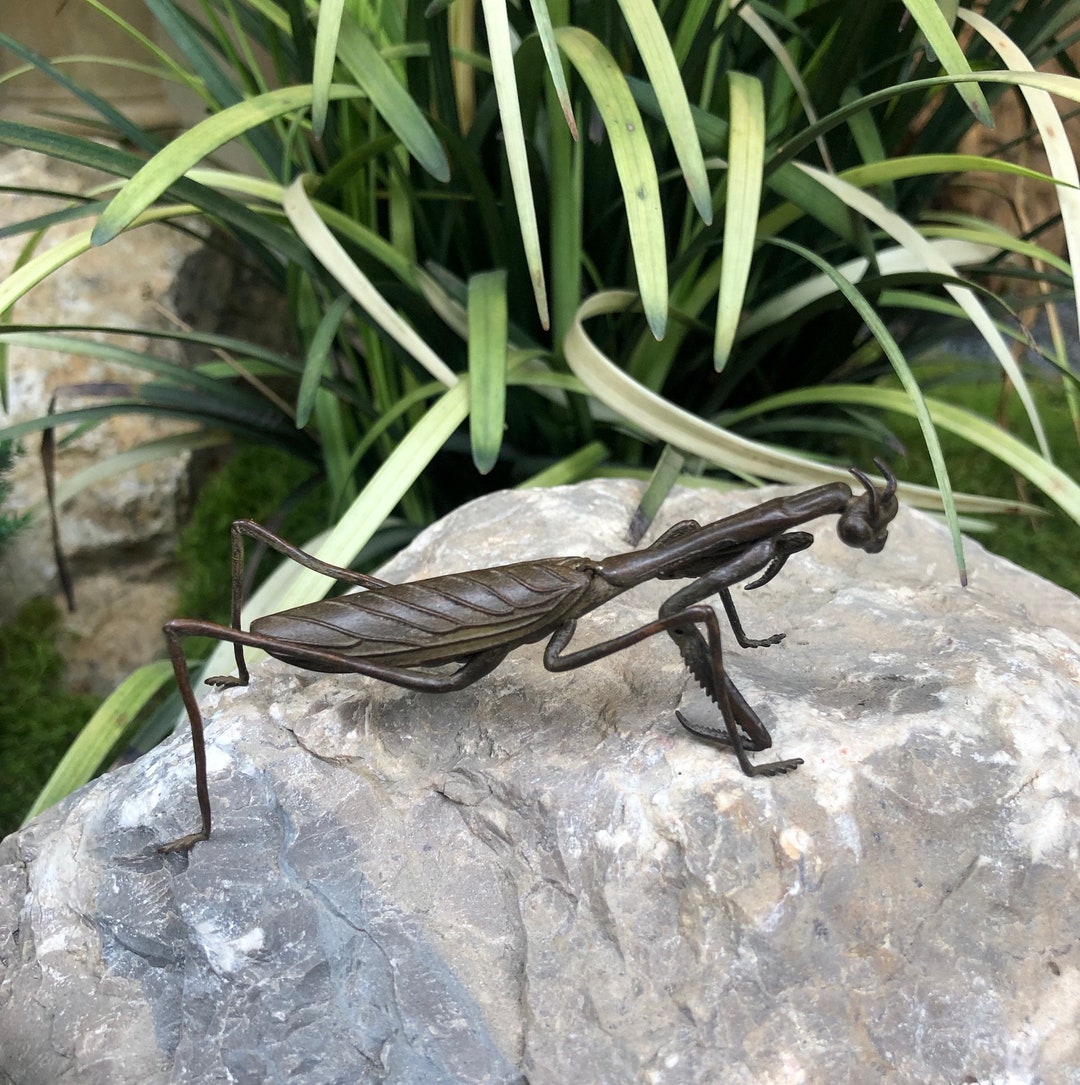 Bronze Mantis-japanese Showa Bronze Sculpture/yard Decoration,home ...