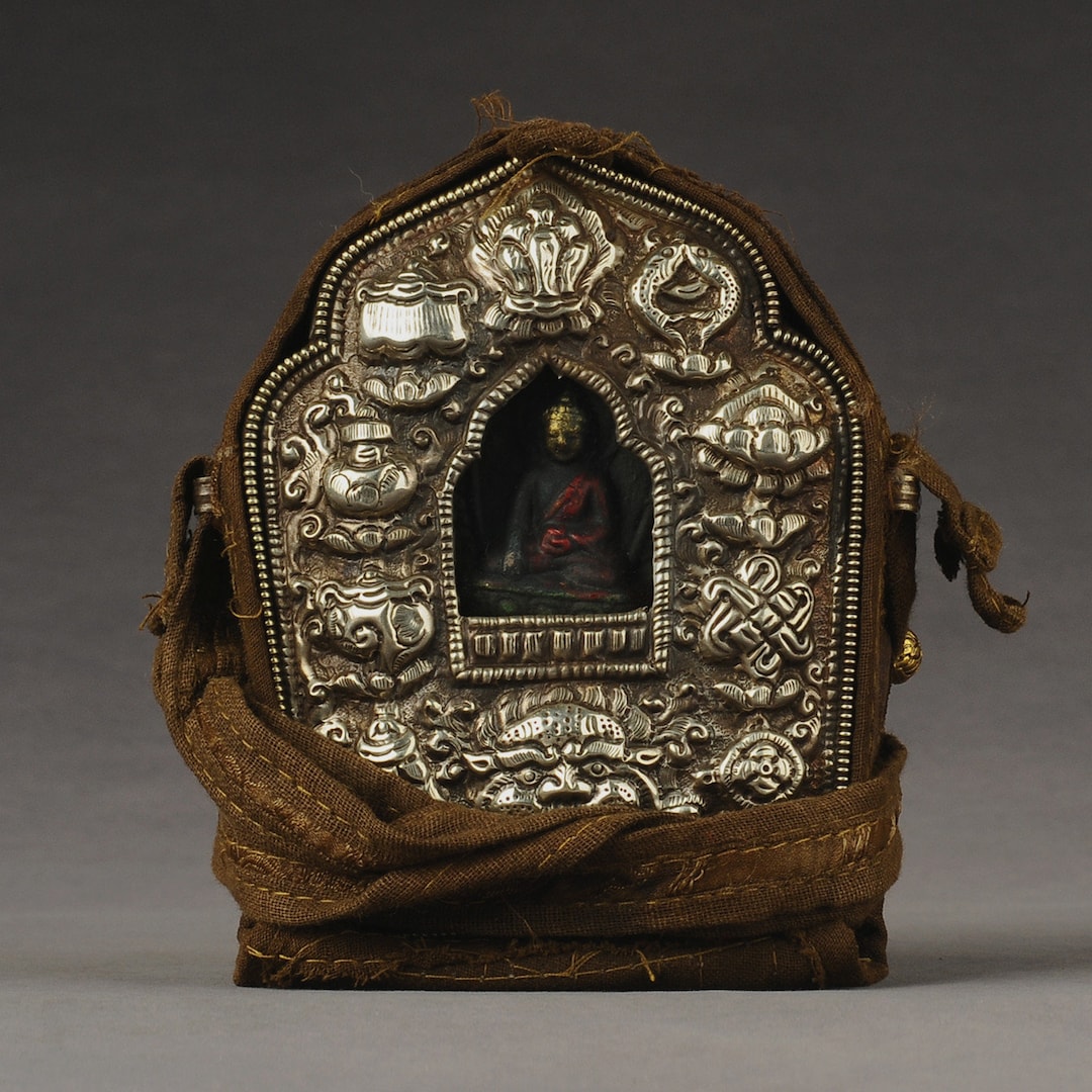 Amulet, (gawu Box), Bronze Buddha Statue, Prayer, Ritual, Unique Gift ...