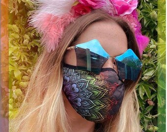 Mandala Face Mask - Etsy
