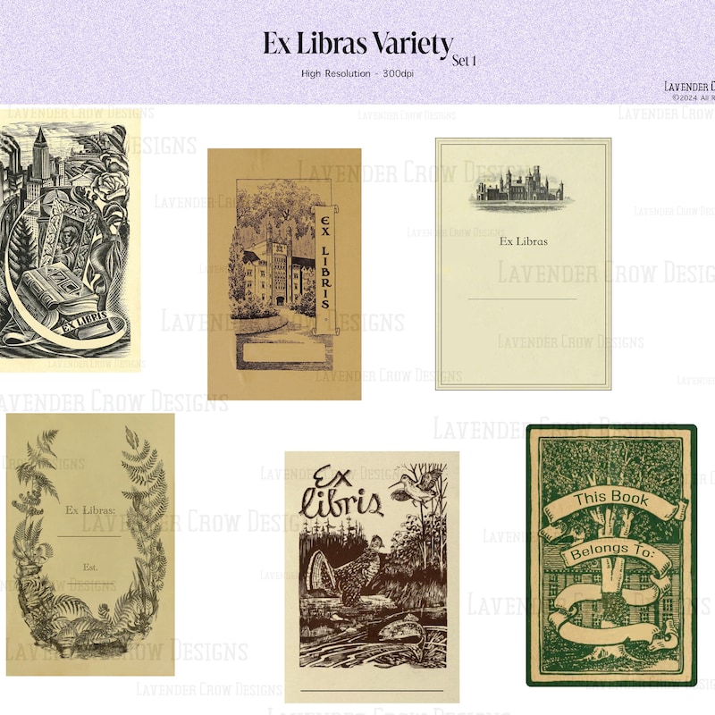 Printable Bookplates - Etsy