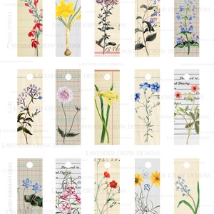 Vintage Flowers, Floral Tags, Vintage Inspired Tags, Printable Ephemera ...