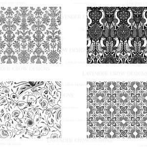 Ink Saver Backgrounds, Printable Vintage Textiles, Junk Journaling ...