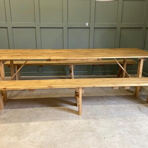 Extra Large Folding Rustic Trestle Table - 12+ Seater - Etsy UK