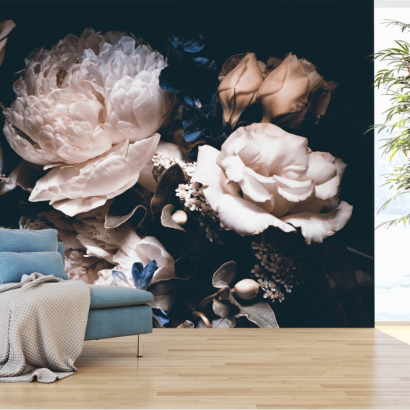Flower Wall Mural - Etsy
