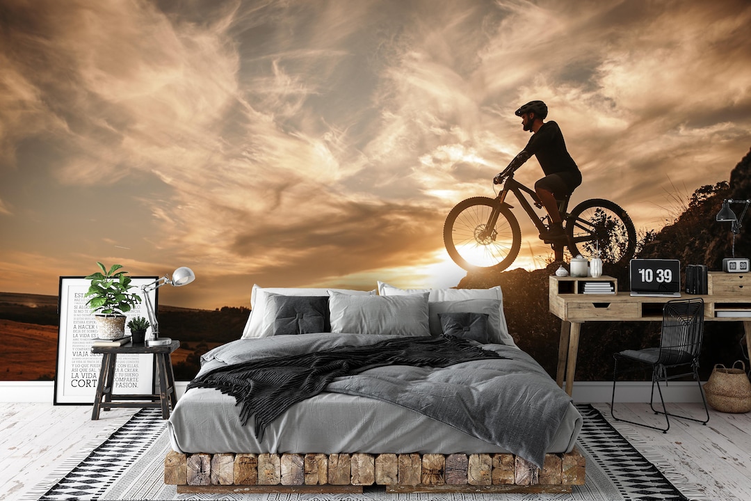 Mountain Bike Wall Mural - 380277759 - Muraledesign.com - Etsy