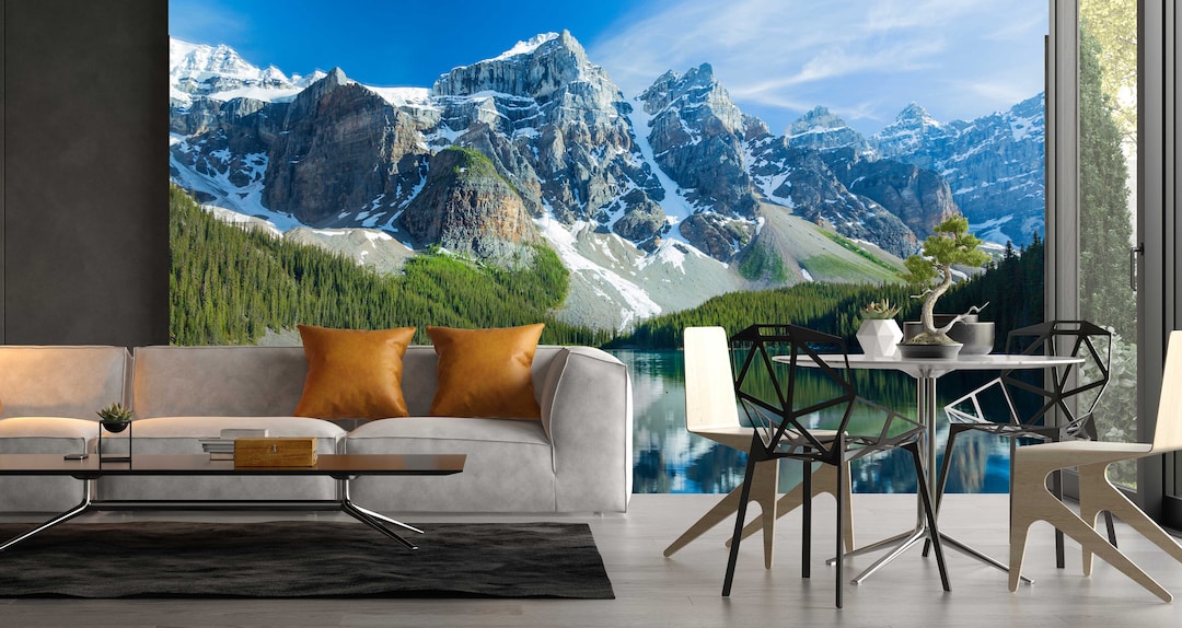 Mountain Wall Mural, 68368714 Muraledesign.com - Etsy