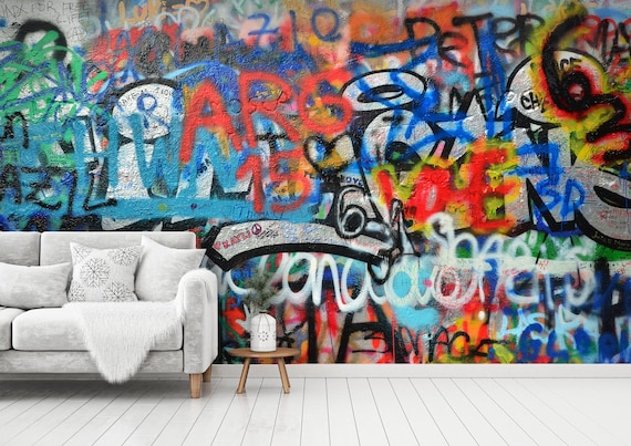 Graffiti Wall Mural 98333439 Muraledesign.com - Etsy