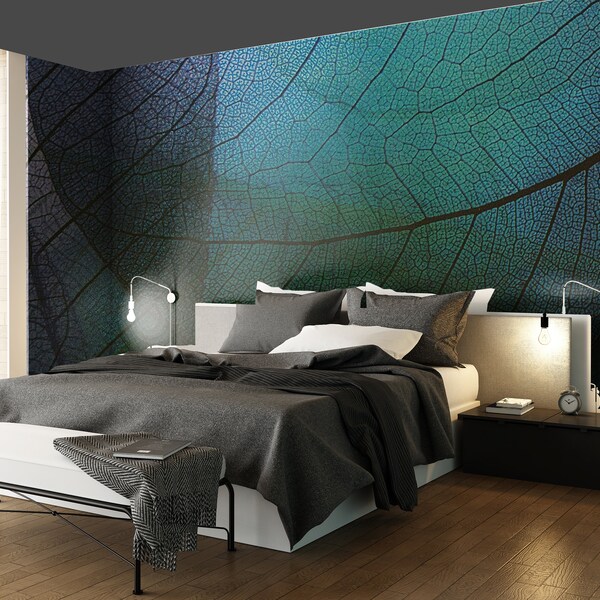 Giant Leaf Wallpaper - Etsy