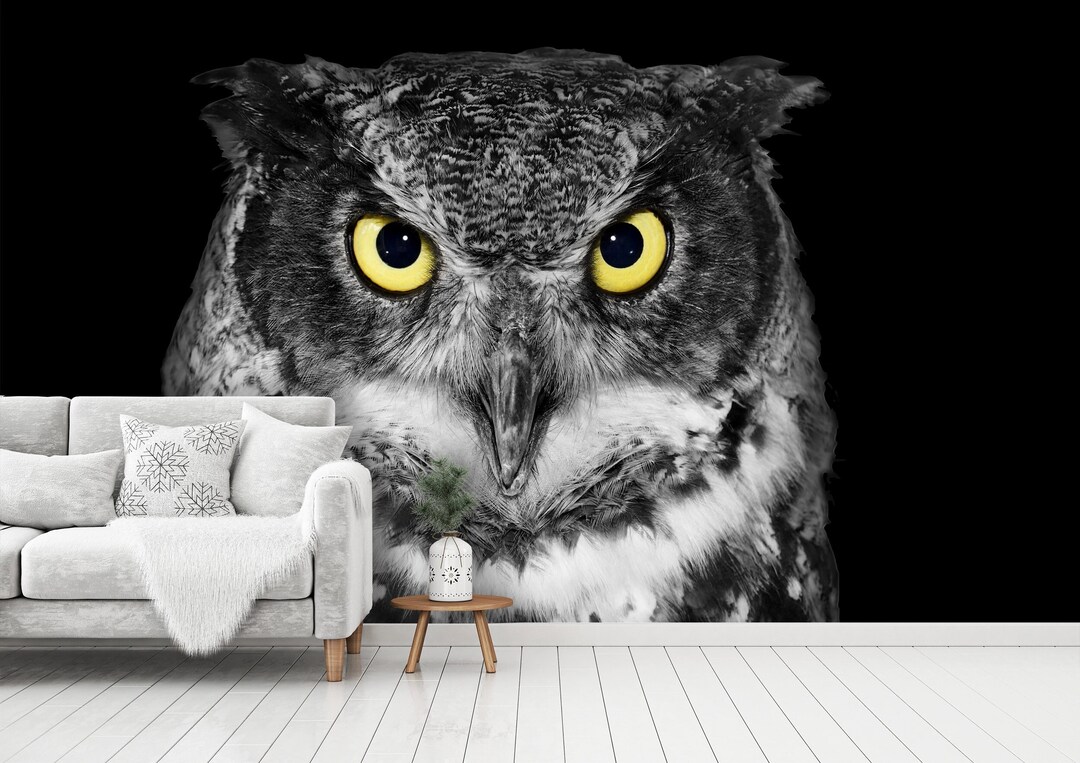 Owl Wall Mural 79504746 Muraledesign.com - Etsy Canada