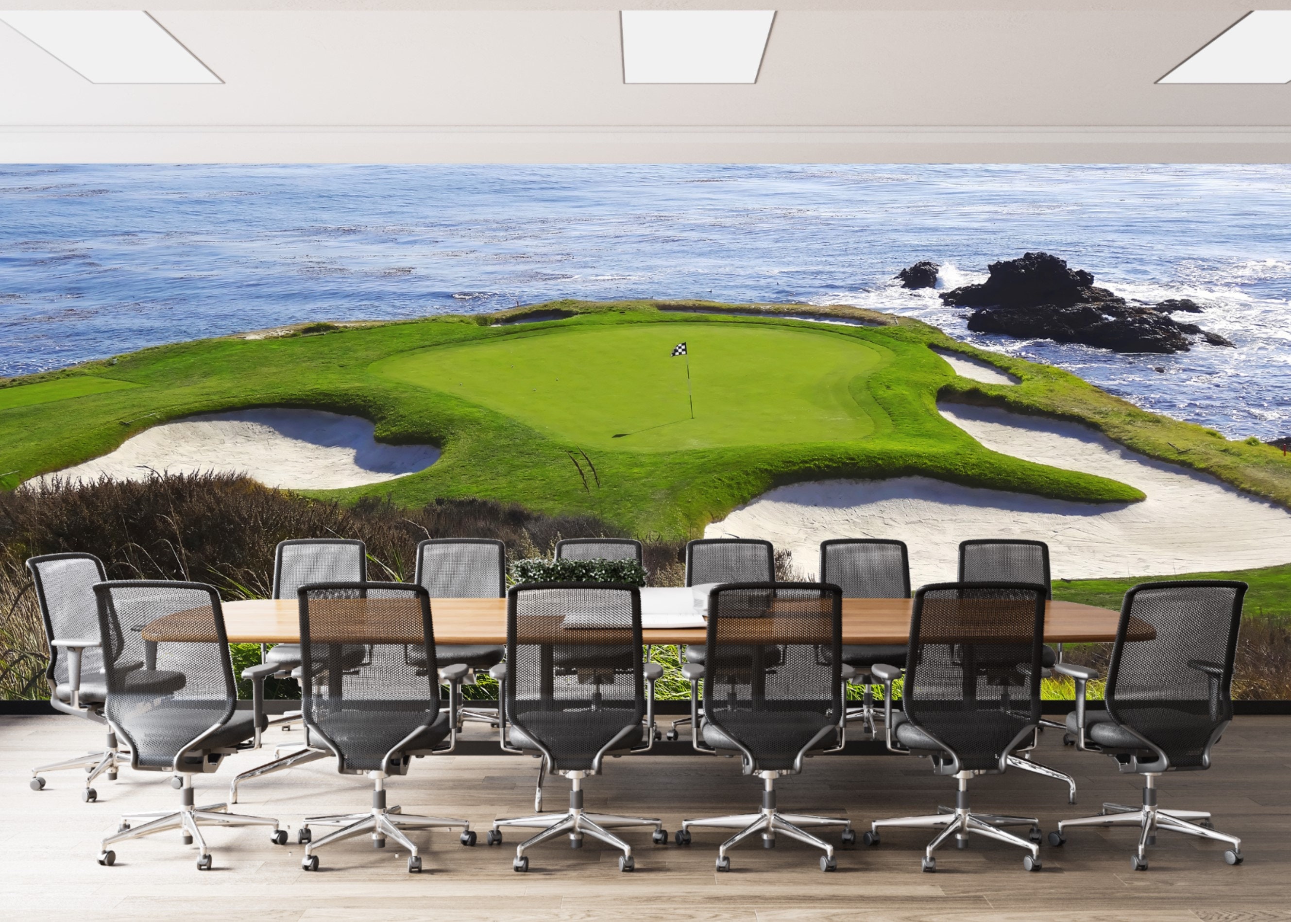 Golf Wall Mural- Pebble Beach 2 - Muraledesign.com - Etsy