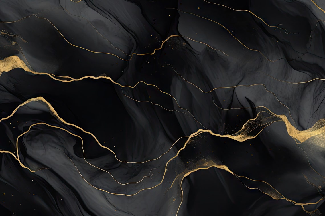 Black Marble Wall Mural 636549740 Muraledesign.com - Etsy