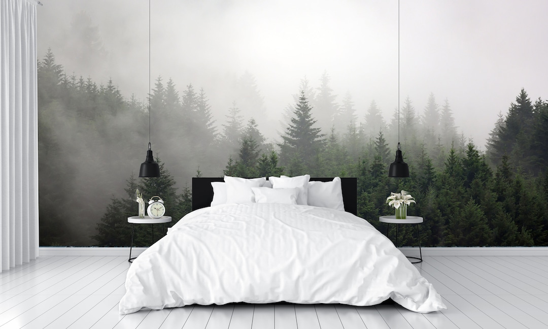 Pine Forest Wall Mural- 326909035 - Muraledesign.com - Etsy