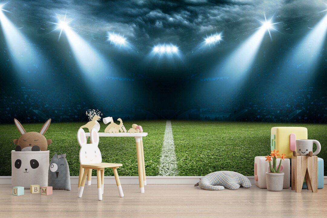 Soccer Stadium Wall Mural 211158159 Muraledesign.com - Etsy
