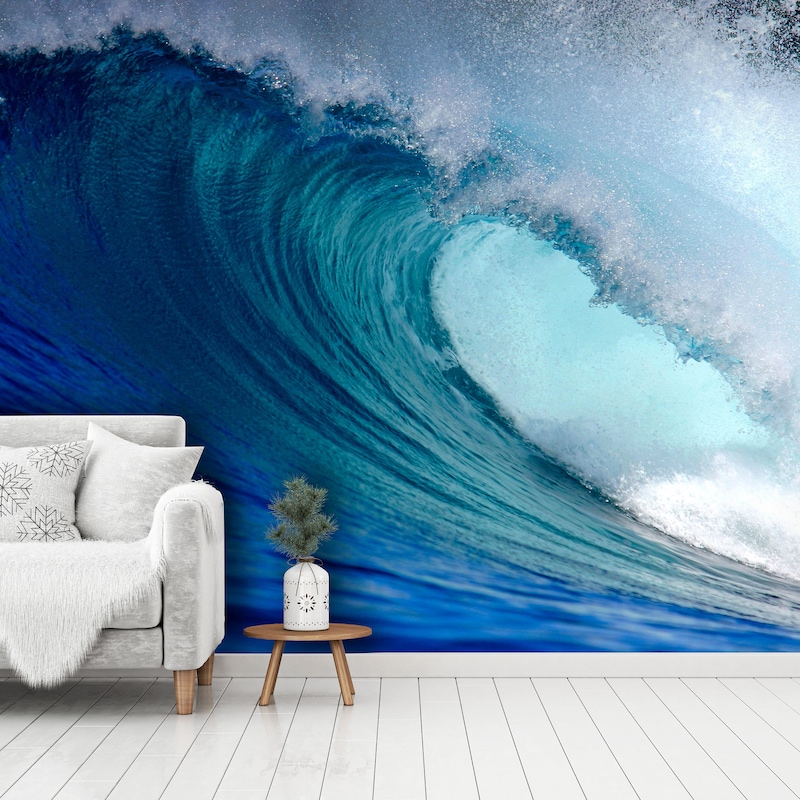 Ocean Wave Mural - Etsy