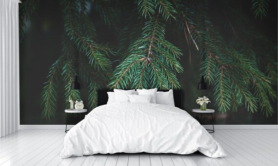 Spruce Forest Wall Mural 221077620 Muraledesign.com - Etsy