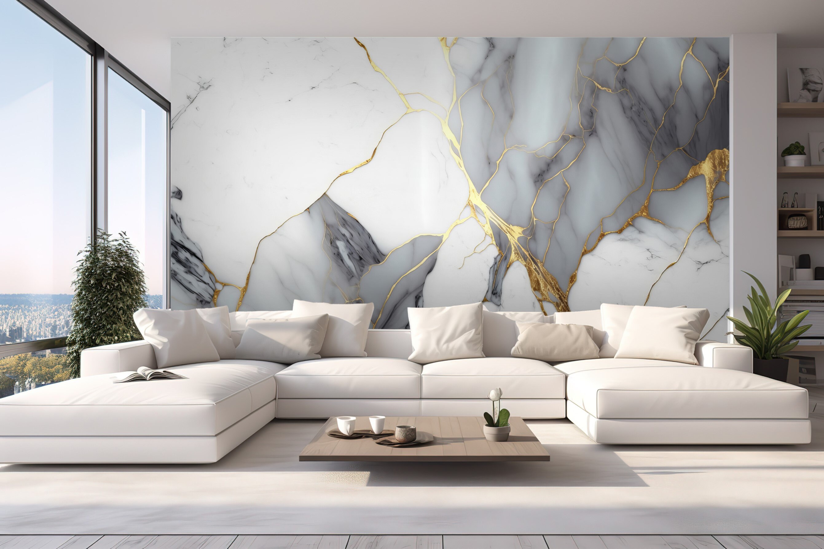 Marble Wall Mural 561199654 Muraledesign.com - Etsy