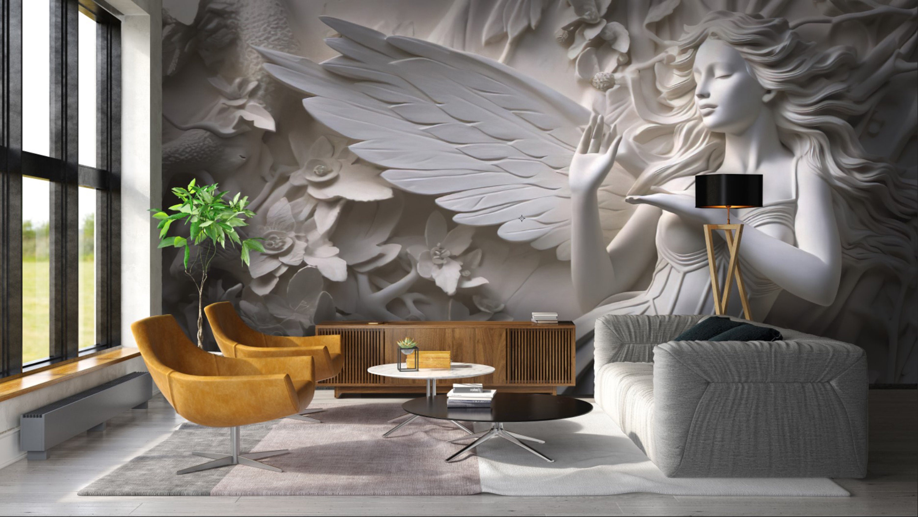 High Quality 3d Wall Mural - Embossed Women V2 - Muraldesign - Etsy