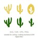Cactus Earring SVG, Plant and Botanical Earring Template Bundle Cut ...