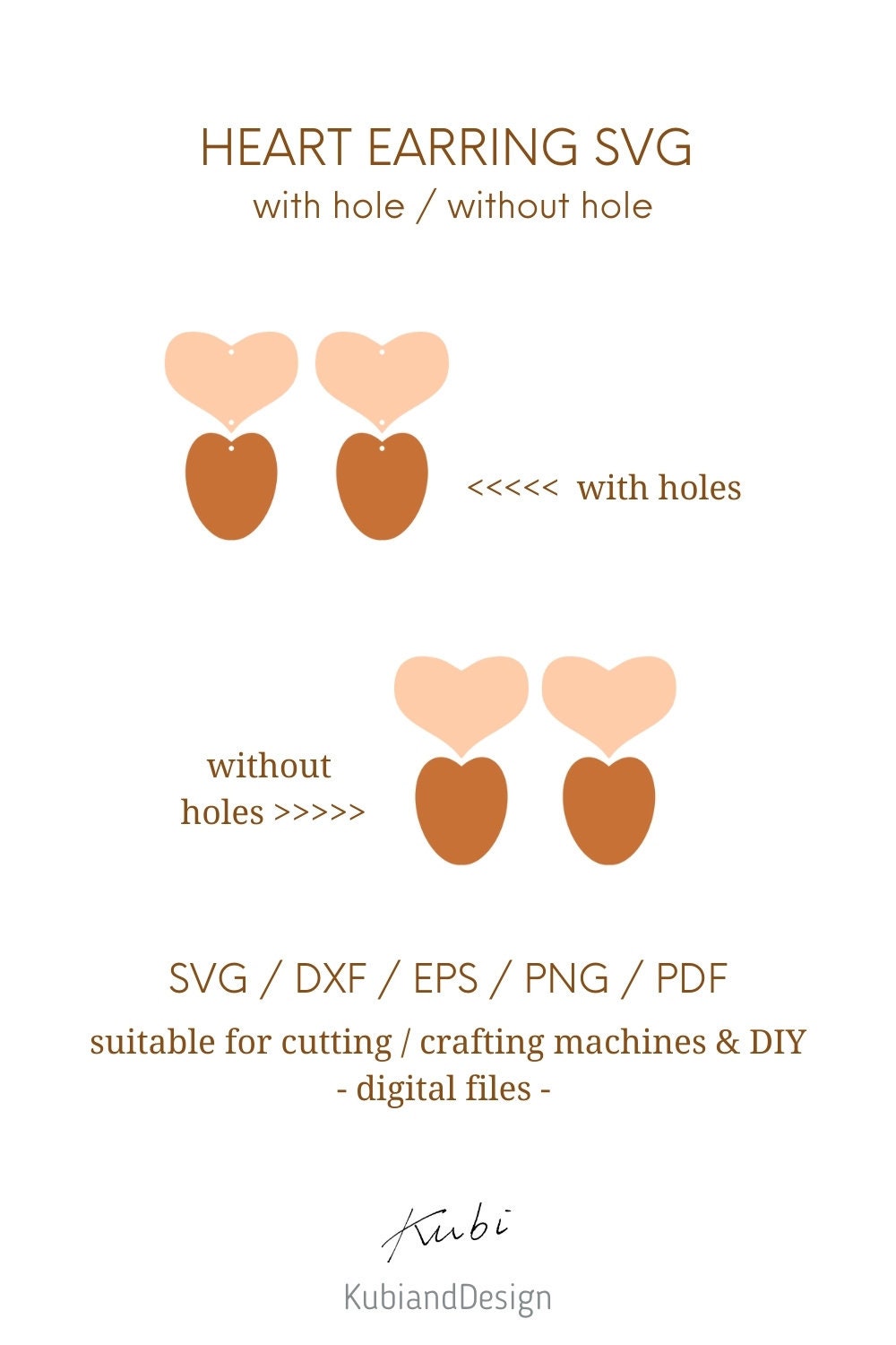 Heart Earring Cut Files, Heart Earrings SVG, Love Earrings, Valentine ...