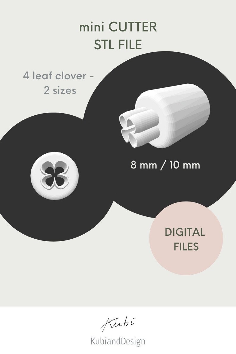 Four Leaf Clover Cutter STL File, Mini Clay Cutters, 3d Printer STL - Etsy