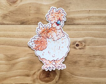 Chicken Family Vinyl Decal Sticker set of 2 Vinyl Decal - Etsy