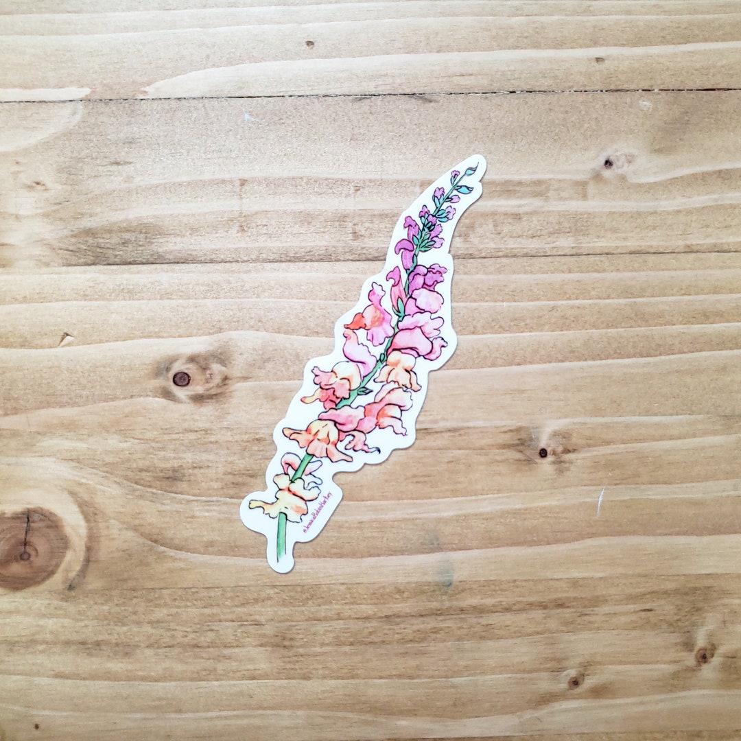 Snapdragon Flower Vinyl Sticker - Etsy