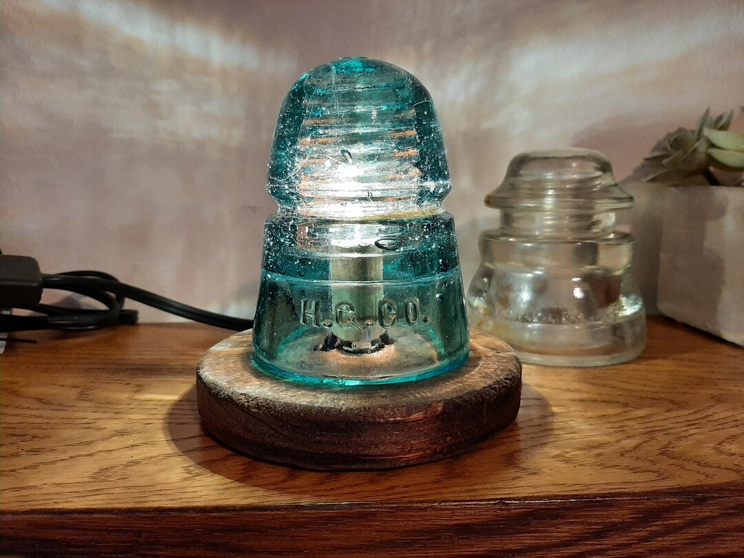 5 Inch Wide Lamp for Displaying Glass Insulators and Jars - Etsy