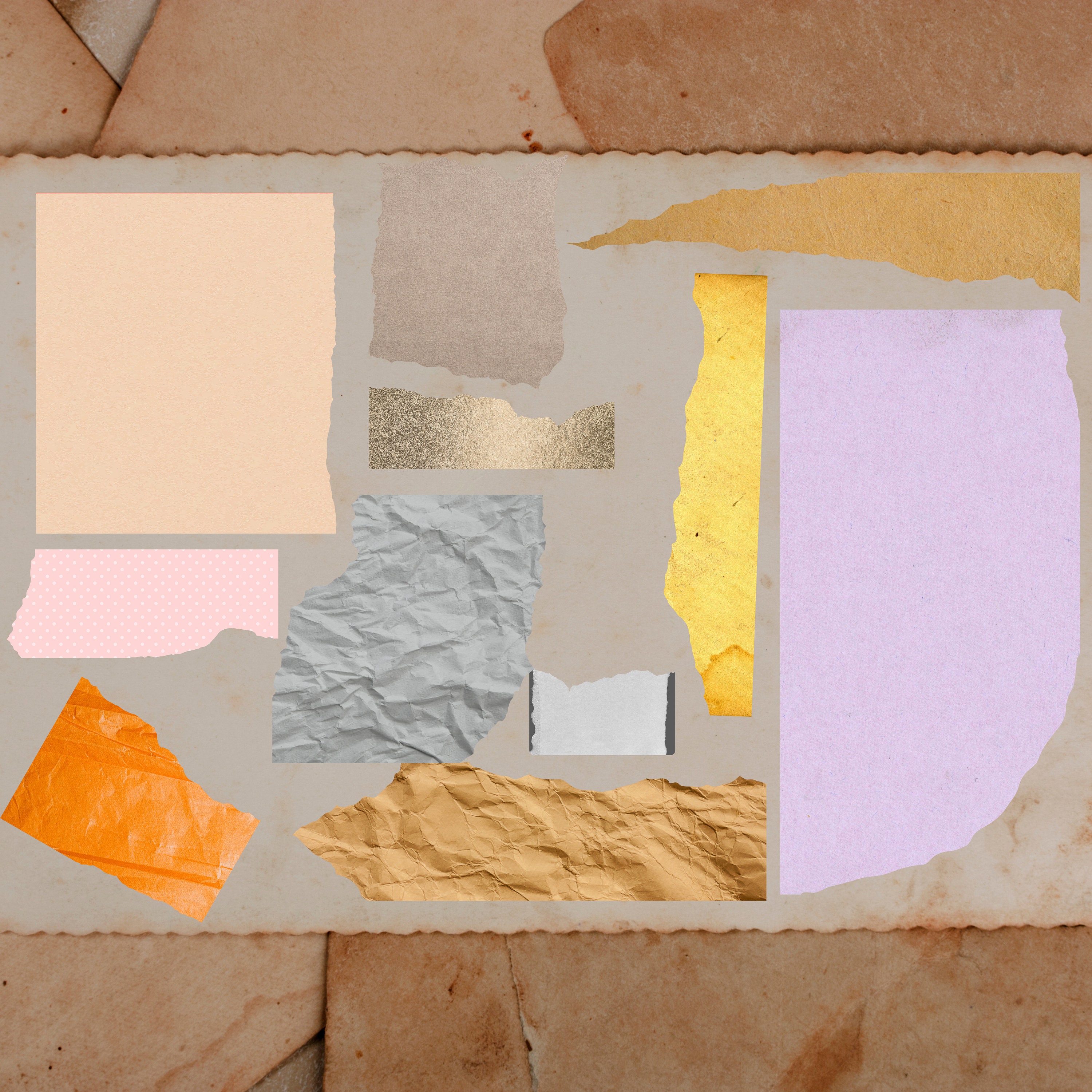 Ripped Paper, Canva Frames, Drag & Drop Torn Paper Textures, Digital ...