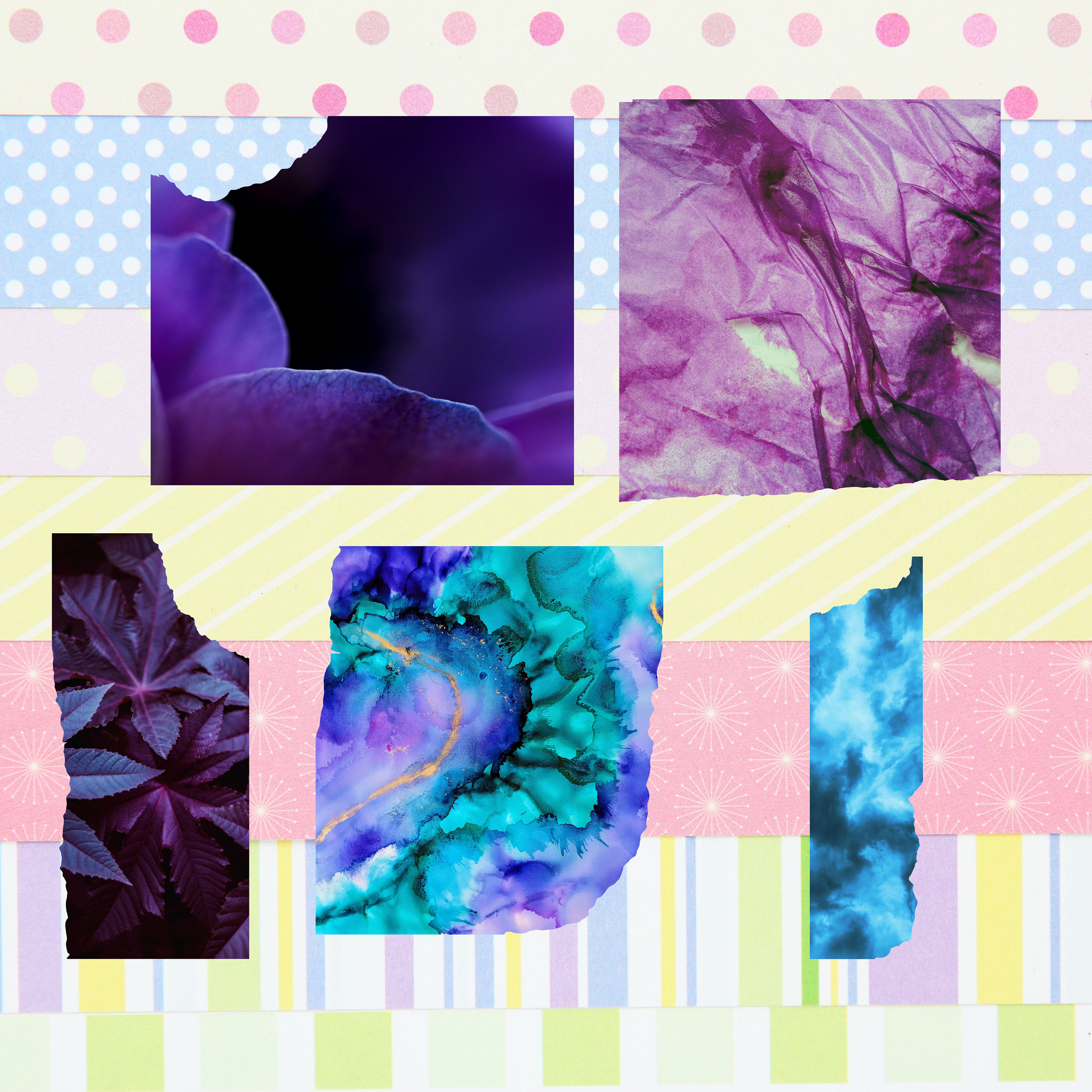 Ripped Paper, Canva Frames, Drag & Drop Torn Paper Textures, Digital Junk Journal Scrapbooking ...