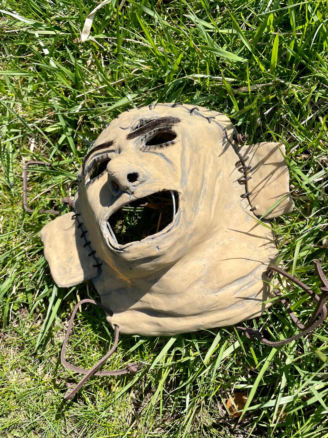 Leatherface Half-face Mask- Texas Butcher - Etsy