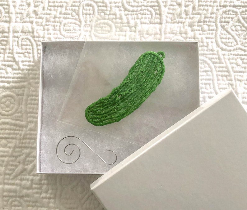 Embroidered Christmas Pickle Ornament - Christmas Pickle Tradition ...