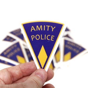 JAWS 1 & 2 Amity Island Police Patch Stickers - Etsy