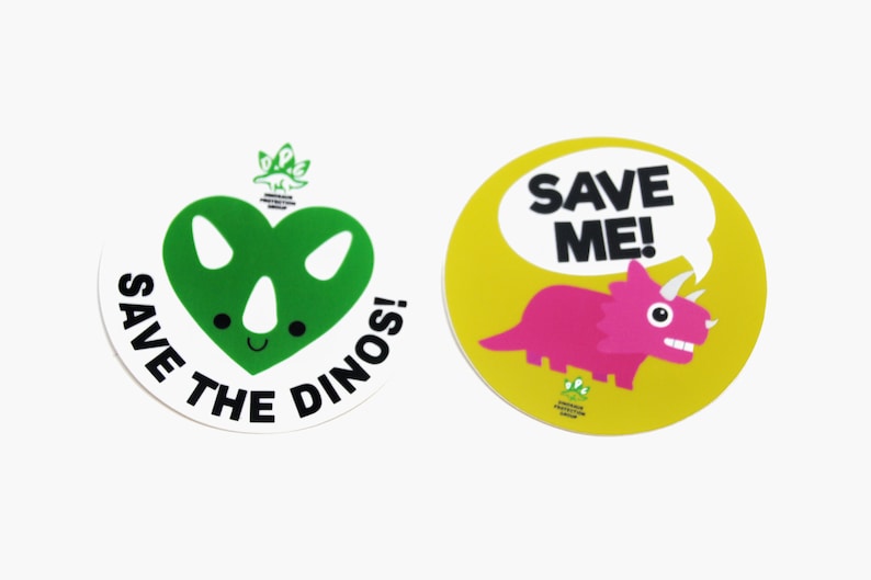 Jurassic World Dinosaur Protection Group Stickers - Etsy