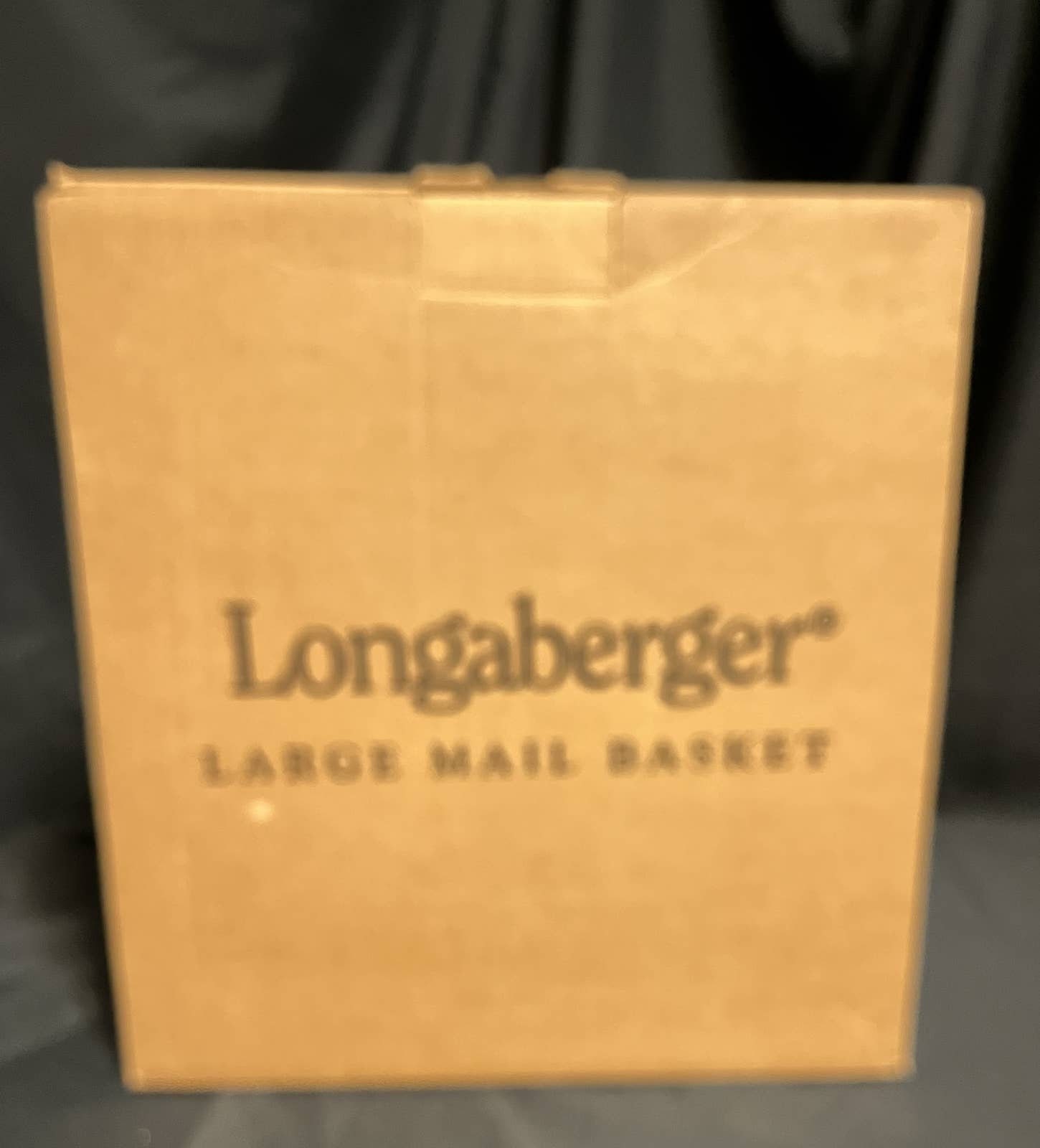 Longaberger 2000 Large Mail Basket W/ Leather Connectors to Lid NIB - Etsy